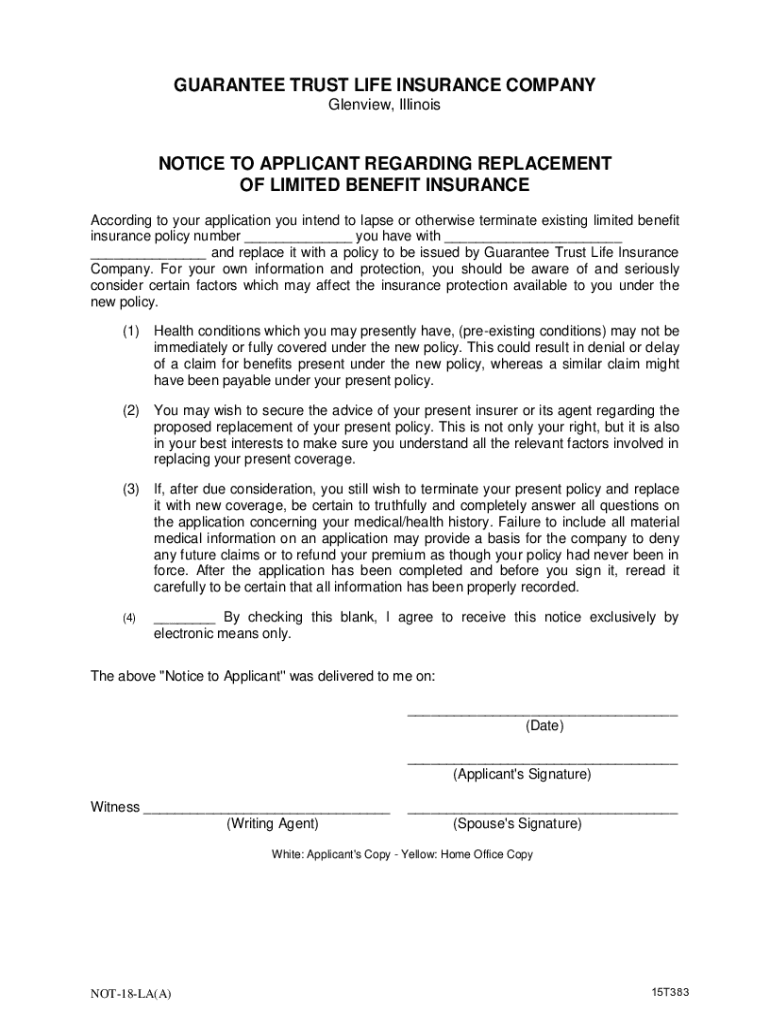 Fillable Online File a Claim - GTL - Guarantee Trust Life Insurance ...