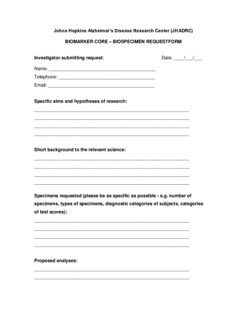 Fillable Online Template Laboratory Request Form Fax Email Print ...