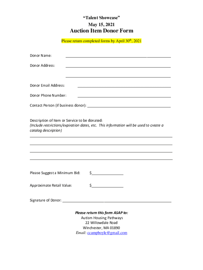 Fillable Online Dancing with the Celebrities Ball Fax Email Print ...