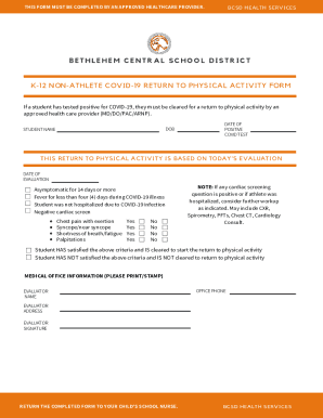 Fillable Online COVID RTP FORM Fax Email Print - pdfFiller