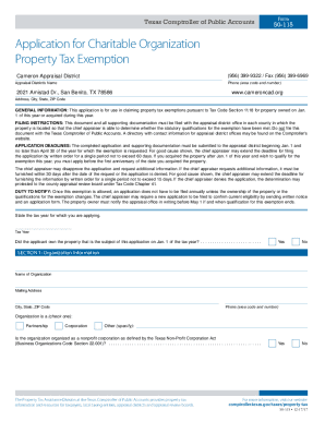 Fillable Online Forms - Comal Appraisal District Fax Email Print ...