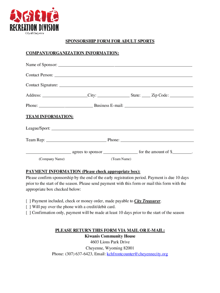 Fillable Online Corporate Sponsorship Application Form TemplateJotForm Fax Email Print - pdfFiller