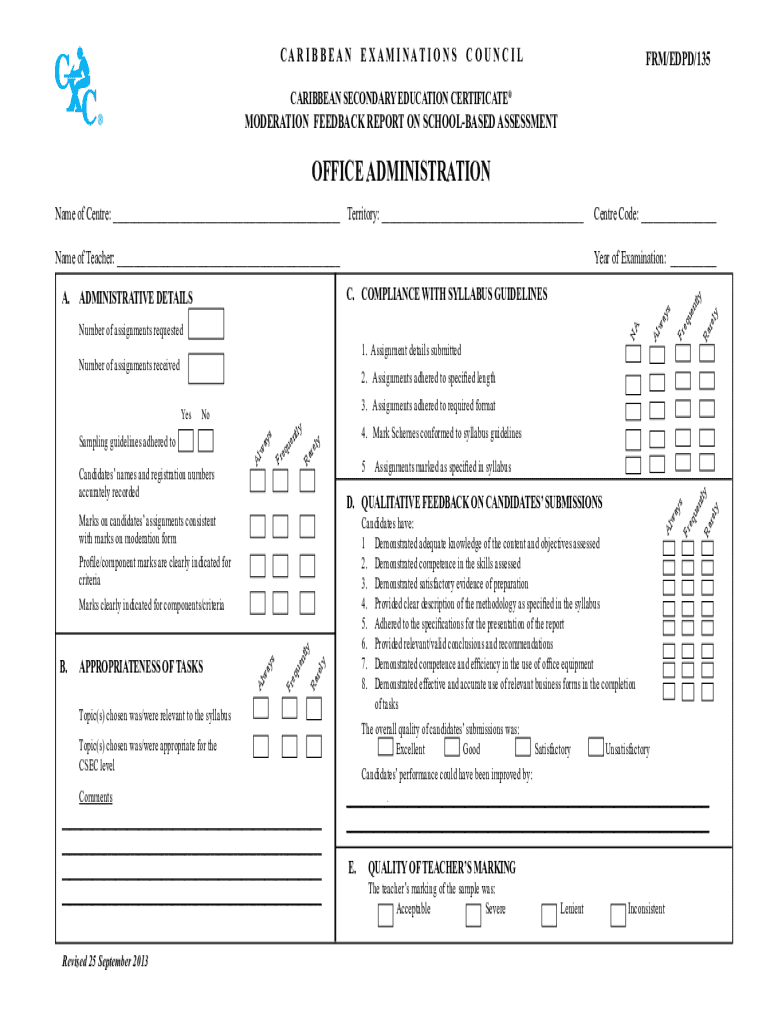 Fillable Online Sample Of A Office Administration Sba Report Fax Email ...