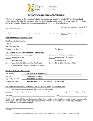 Fillable Online FREE 9+ Sample Release of Information Forms in MS WordPDFFREE 9+ Sample Release ...