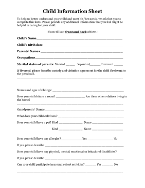 Fillable Online 7 things to tell the teacher about your child Fax Email ...