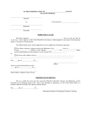 Fillable Online Rule 7.2 - Civil pre trial order, Ga. R. Sup. Ct. 7.2 ...