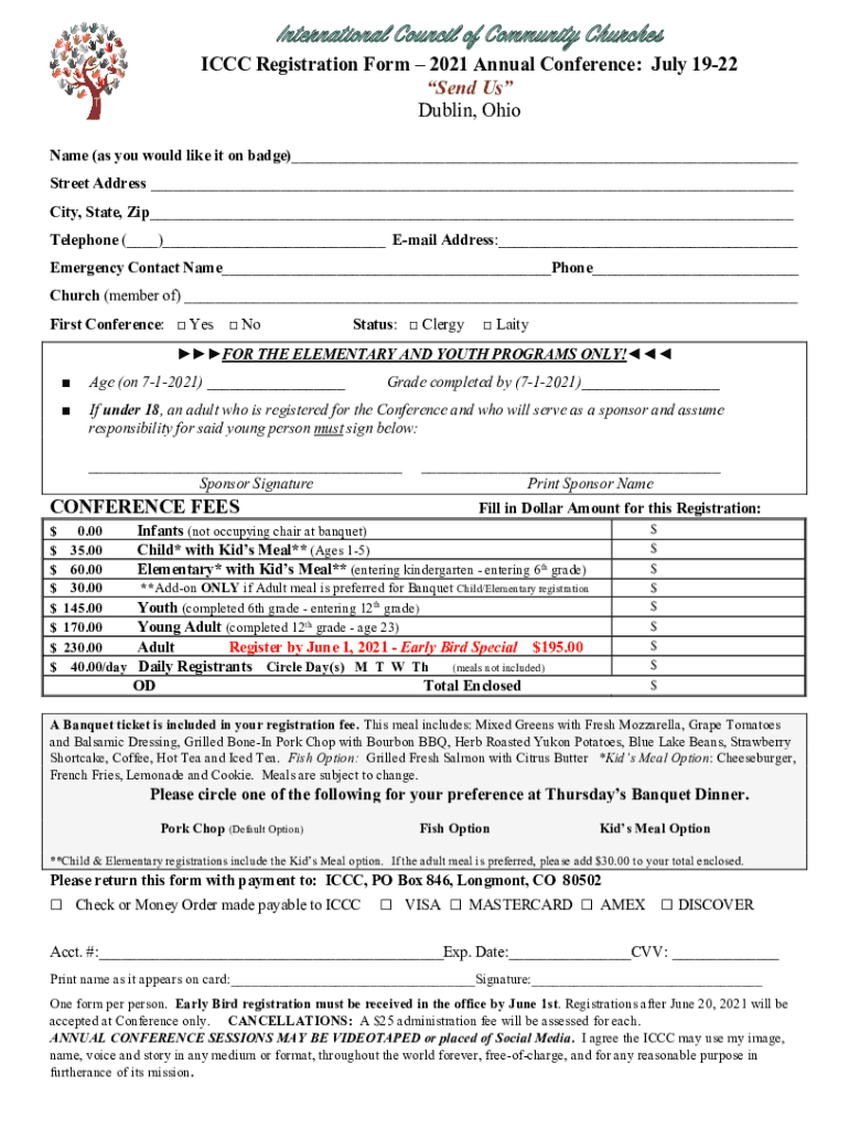 Fillable Online International Catholic Stewardship Council ICSC RESTORE Fax Email Print - pdfFiller