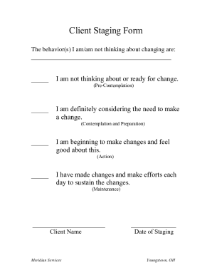 Fillable Online The 6 Stages of Change: Worksheets For Helping Your ...