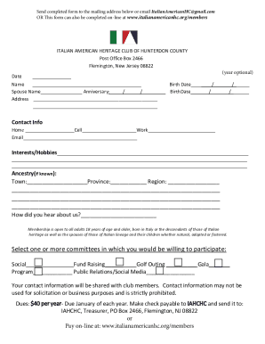 Fillable Online Send completed form to the mailing address below or ...