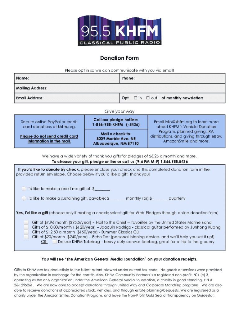 Fillable Online Downloadable Pledge Form Fax Email Print - pdfFiller