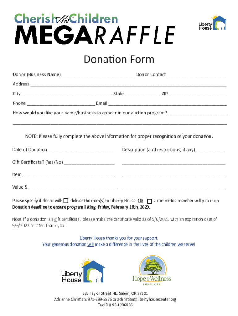 Fillable Online 4 Brilliant (and Useful) Donation Form Templates4 ...