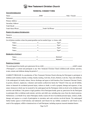 Fillable Online NTCC Consent Form Final Copy.pages Fax Email Print ...