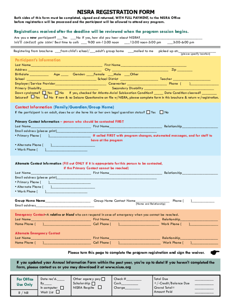 Fillable Online Fillable Online nisra NISRA REGISTRATION FORM - nisra ...