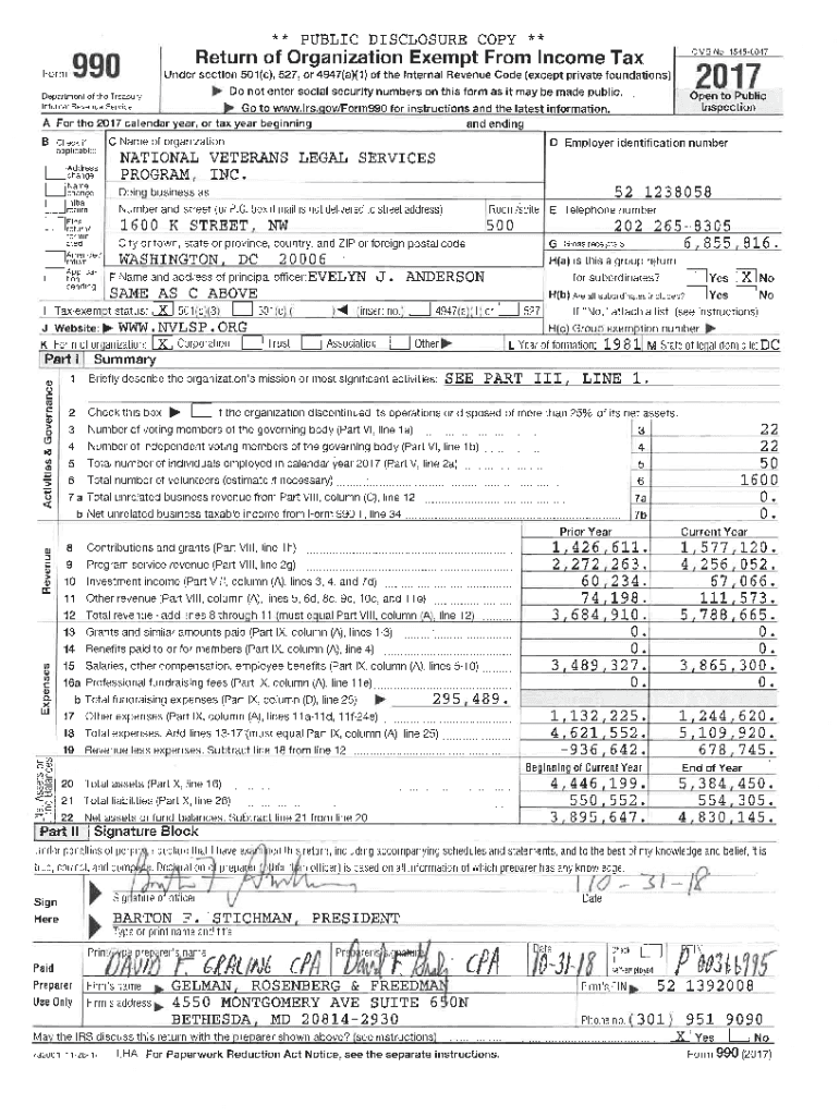 Fillable Online NATIONAL VETERANS LEGAL SERVICES PROGRAM, INC ...