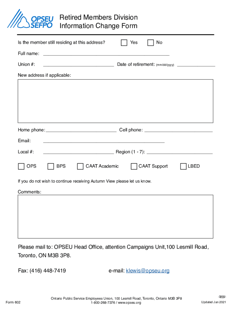 Fillable Online PDF DD Form 2866, Retiree Change of Address Request ...
