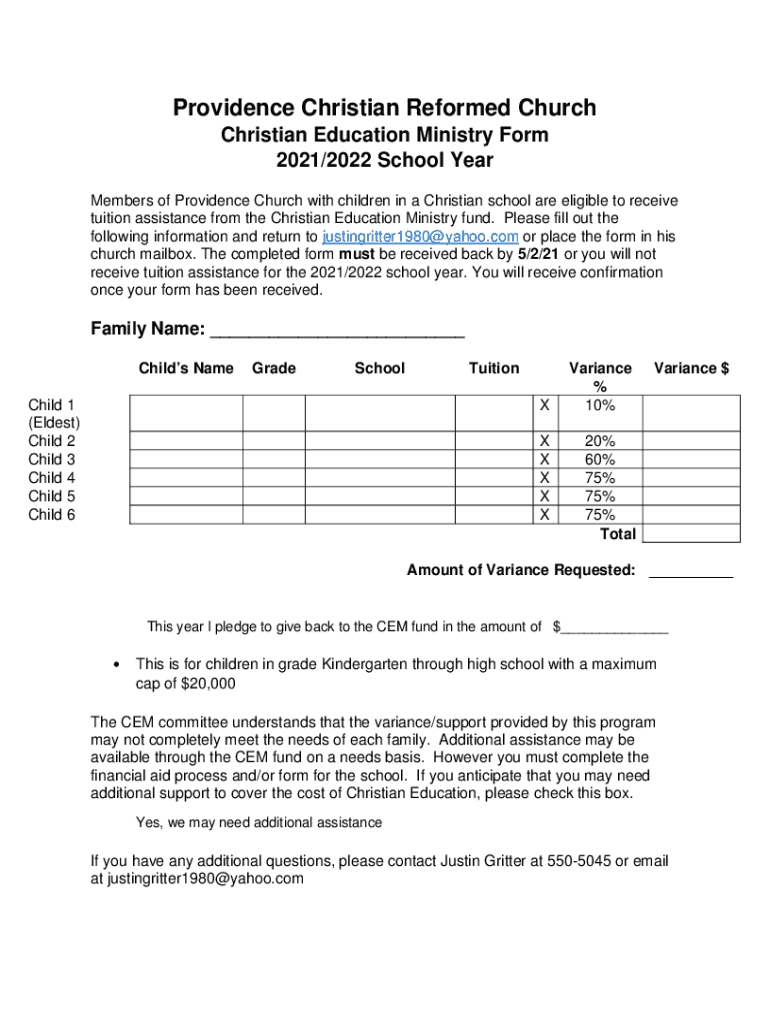 Fillable Online New Variance Form Fax Email Print - pdfFiller