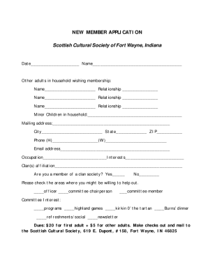 Fillable Online Lions Club Membership Application Form - US Legal Forms ...