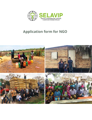 Fillable Online Application form for NGO Fax Email Print - pdfFiller