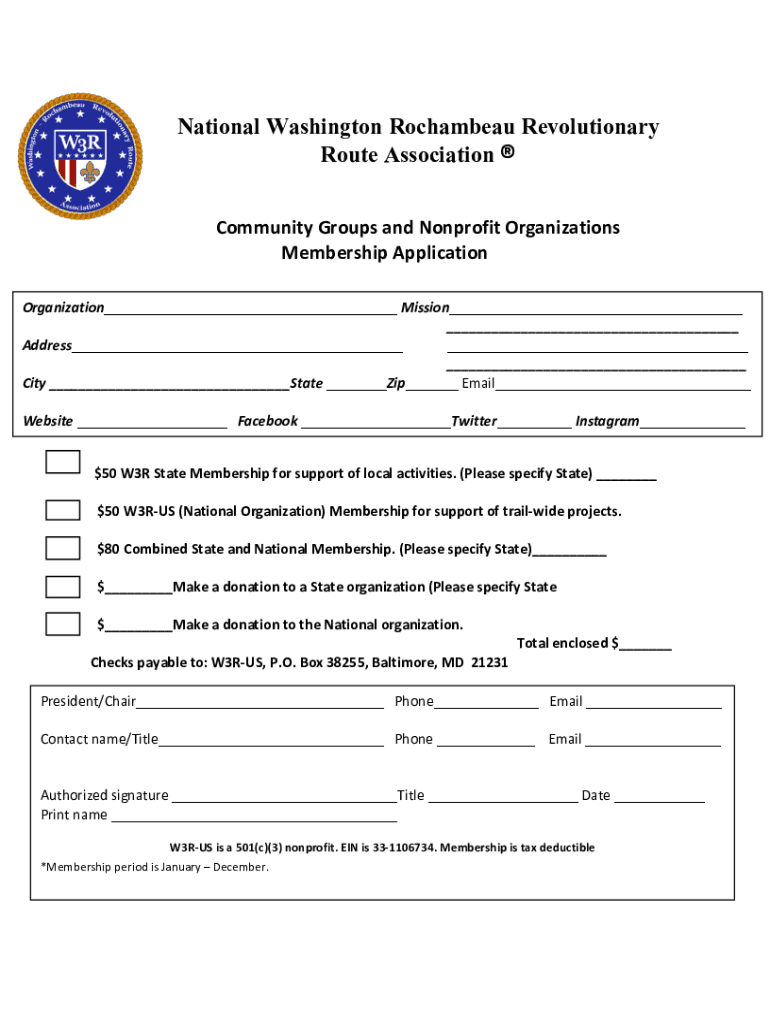 Fillable Online Group-membership-application-form-W3R-National ...