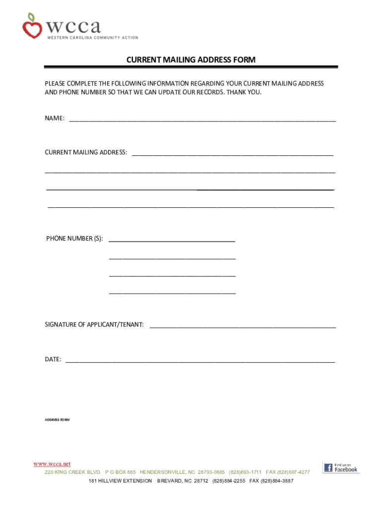 Fillable Online Address Discrepancy Letter - Mortgages Analyzed Fax ...