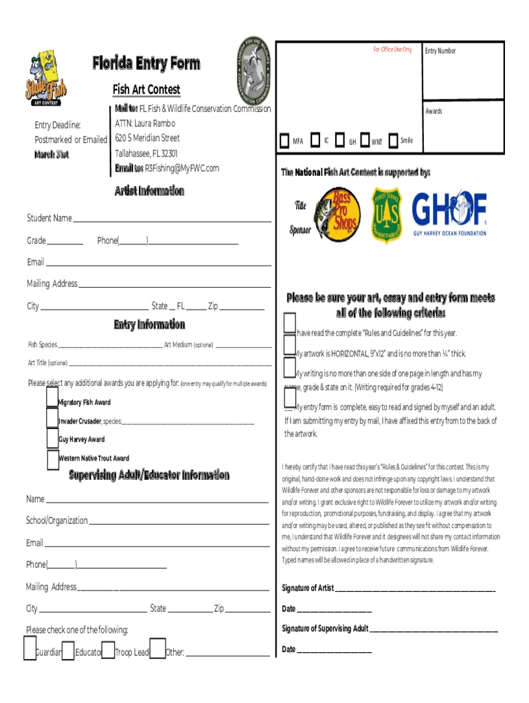 Fillable Online Florida Entry Form Fax Email Print - pdfFiller