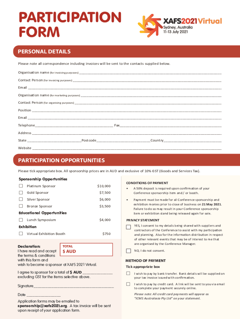 Fillable Online Exhibition Booth Order Form - GEO Week 2019 Industry ...