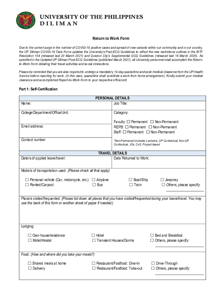 Fillable Online upd edu UNIVERSITY OF THE PHILIPPINES DILIMAN Office of ...