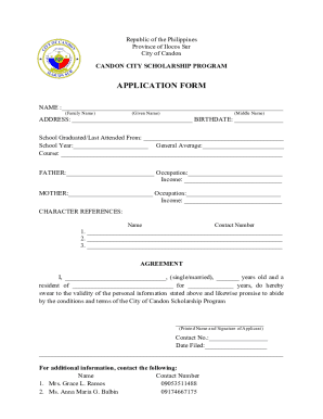 Fillable Online candoncity gov PDF CHED Application Form 2021 CHED ...