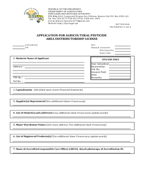 Fillable Online APPLICATION FOR COMMERCIAL APPLICATORS LICENSE - fpa.da ...