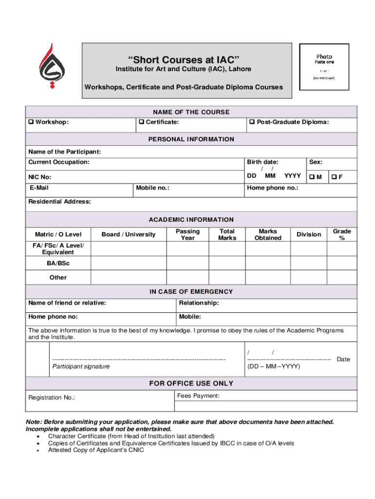 Fillable Online Medical office registration form. Institute of culture ...