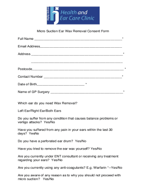 Fillable Online Micro Suction Consent Form.docx Fax Email Print - pdfFiller