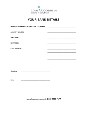 Fillable Online Bank Details Request Form.docx Fax Email Print - pdfFiller