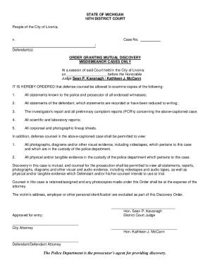 Fillable Online Criminal Discovery Form Fax Email Print - pdfFiller