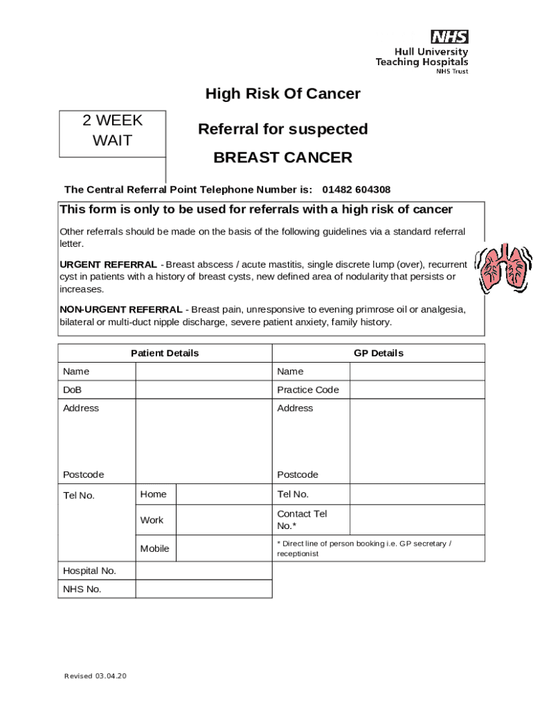 2 WEEK WAIT Doc Template | pdfFiller