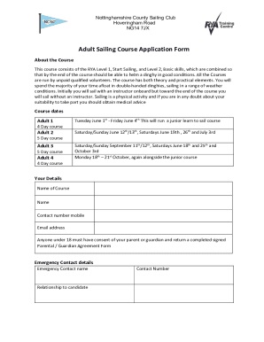 Fillable Online ncsc org Adult Application form V 4 - ncsc.org.uk Fax ...