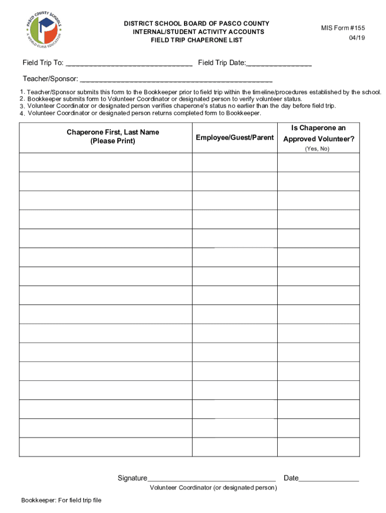 Fillable Online DISTRICT SCHOOL BOARD OF PASCO COUNTY ... - pasco.k12 ...