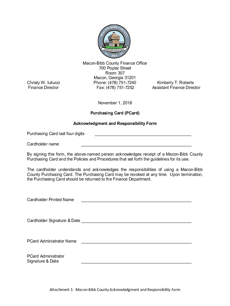 Fillable Online ATT01-Acknowledgment and Responsibility Form Fax Email ...