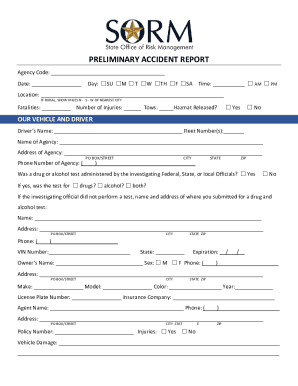 Fillable Online Auto Accident Claim Form - University of Houston Fax ...