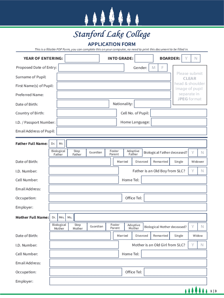 Fillable Online SLC Application Form Fax Email Print - pdfFiller