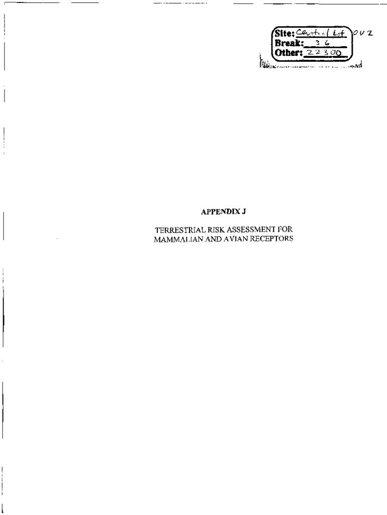 Fillable Online FINAL REMEDIAL INVESTIGATION (RI) AND RISK ASSESSMENT ... Fillable Online FINAL REMEDIAL INVESTIGATION (RI) AND RISK ASSESSMENT ...