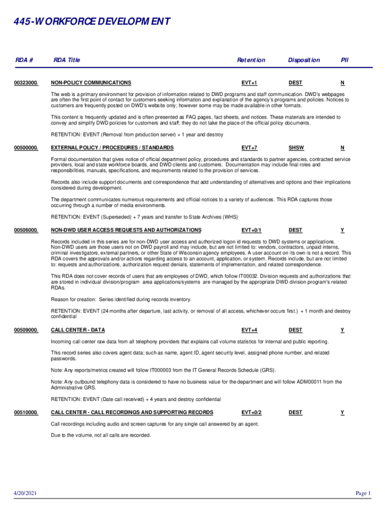 Fillable Online DWD - Indiana Department of Workforce Development - IN ...