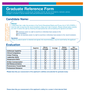 Fillable Online Graduate School Reference Letter Sample From a ManagerSamples of Reference and ...