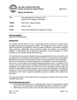 Fillable Online Storm Drainage Maintenance Piggyback Contract.pdf Fax ...
