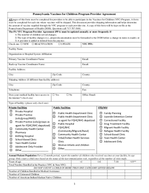 Fillable Online INSTRUCTIONS FOR COMPLETION OF PENNSYLVANIA PROMISe ...