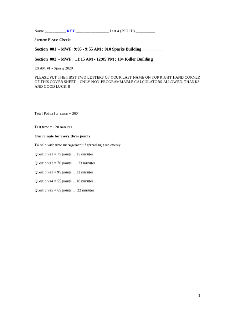 Namelast 4 PSU ID Doc Template | pdfFiller