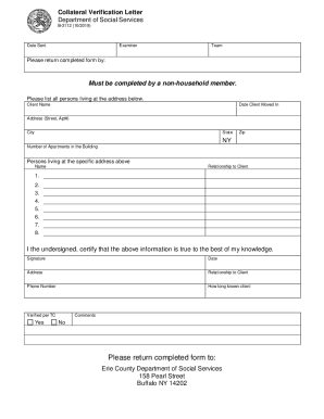 Fillable Online www2 erie collateral verification form Fax Email Print ...