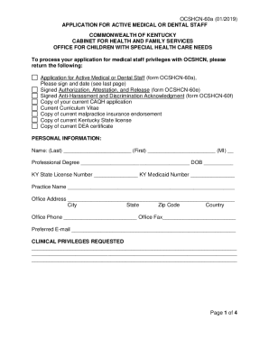 Fillable Online chfs ky WHEN COMPLETING THIS APPLICATION FORM PLEASE ...