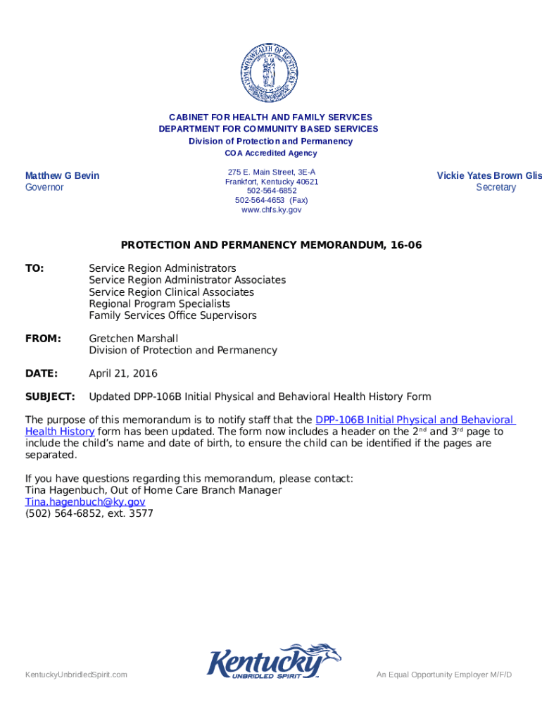 PPM 16-06 Updated DPP-106B Initial Physical and Behavioral Health ...