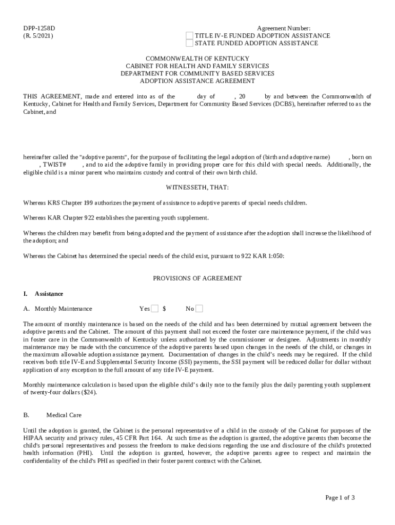 Title IV-E Adoption Assistance - South Carolina Department of ...