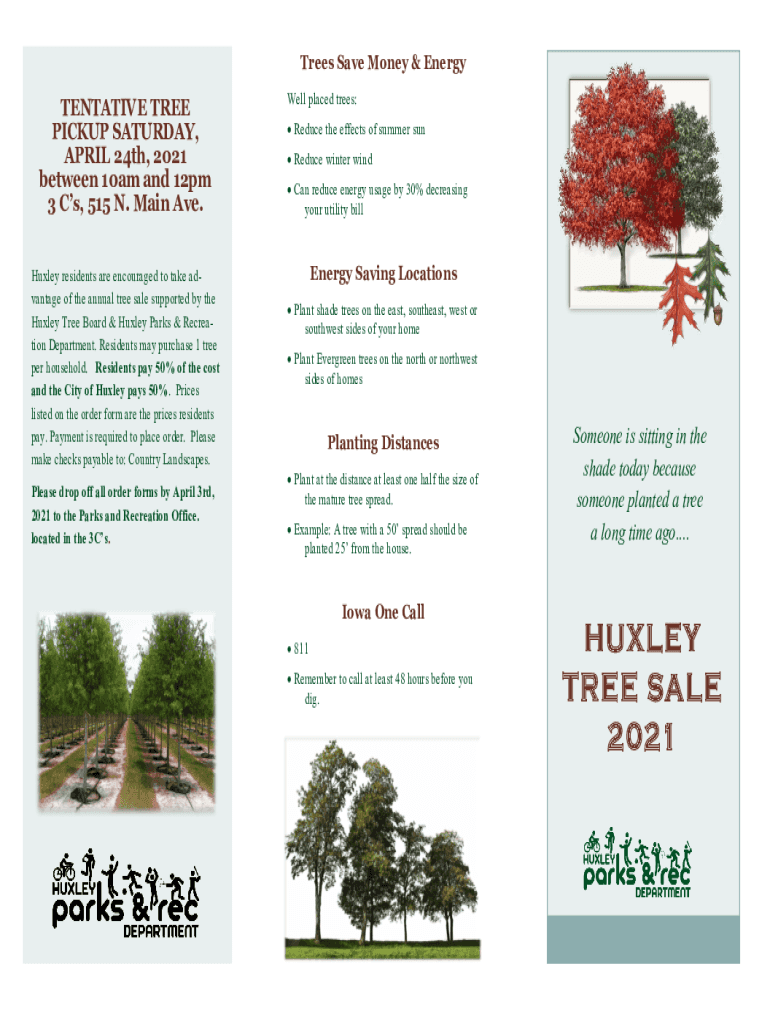 Fillable Online Request Trees - NWF Fax Email Print - pdfFiller